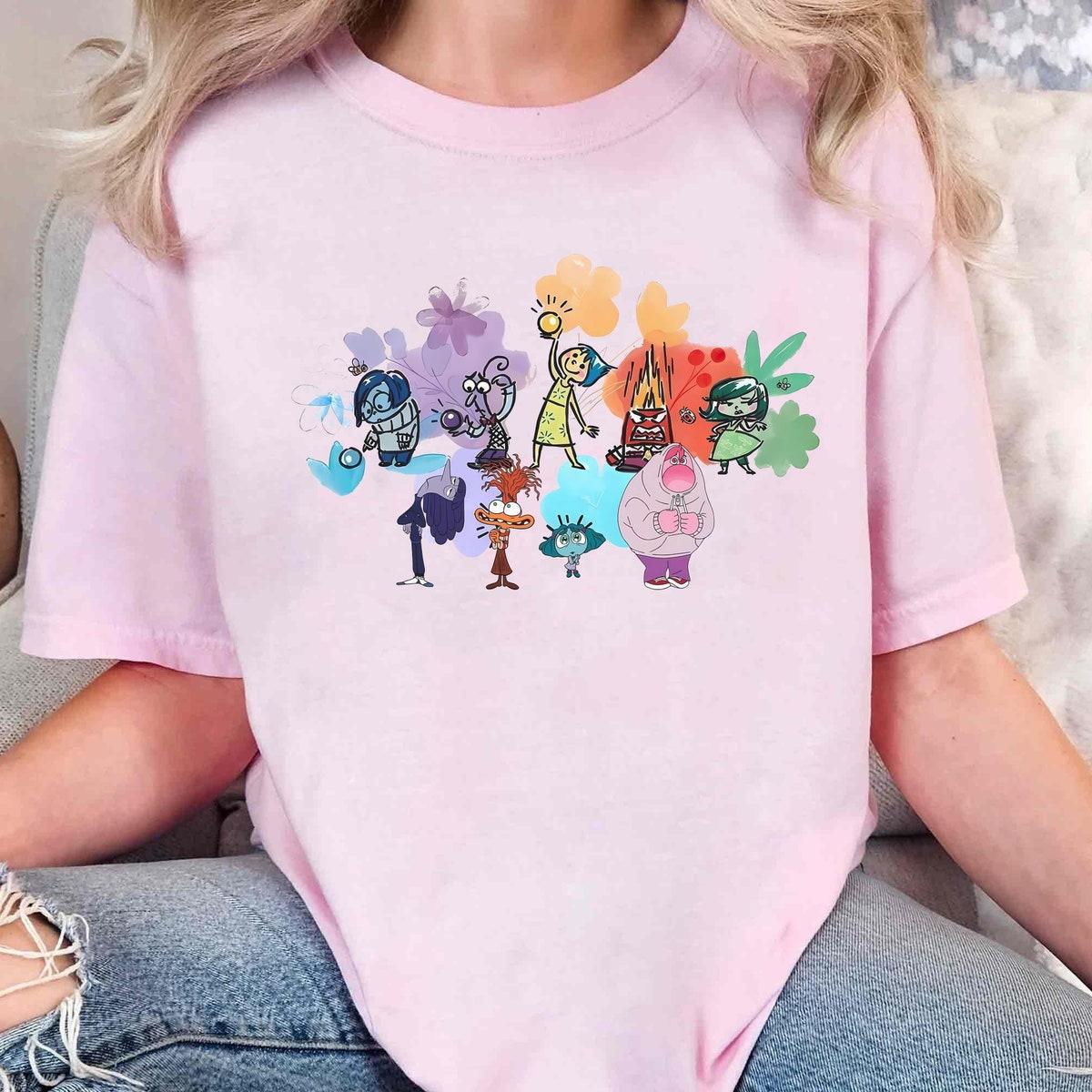 Inside Out Characters Joy Anger Fear Anxiety Ennui Envy Shirt - Wondermento Inside Out Characters Joy Anger Fear Anxiety Ennui Envy Shirt - Wondermento