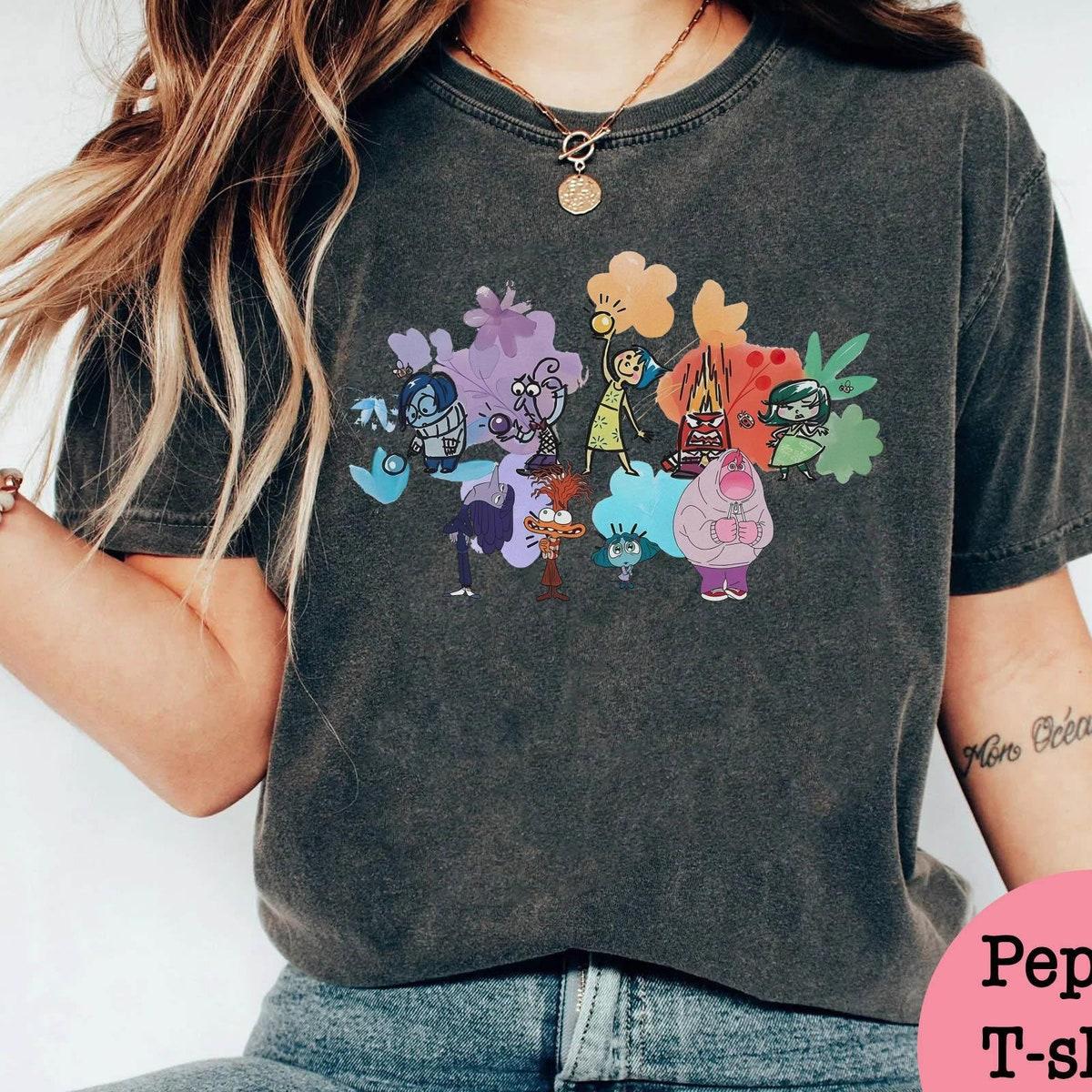 Inside Out Characters Joy Anger Fear Anxiety Ennui Envy Shirt - Wondermento Inside Out Characters Joy Anger Fear Anxiety Ennui Envy Shirt - Wondermento